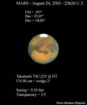 Sinus Meridiani - Mars - astronomy photos AstronoMike.net